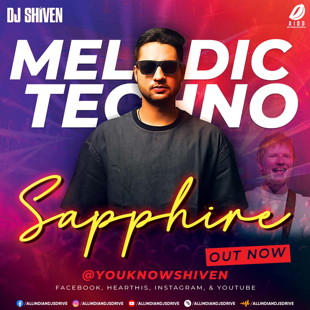 Sapphire X In My Head (Melodic Techno Mashup) - DJ Shiven